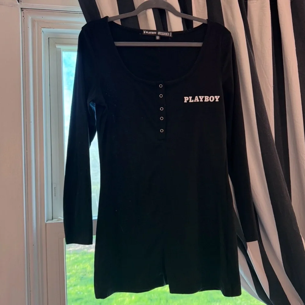 PLAYBOY | Intimates & Sleepwear | Playboy Black Sleep Romper | Poshmark